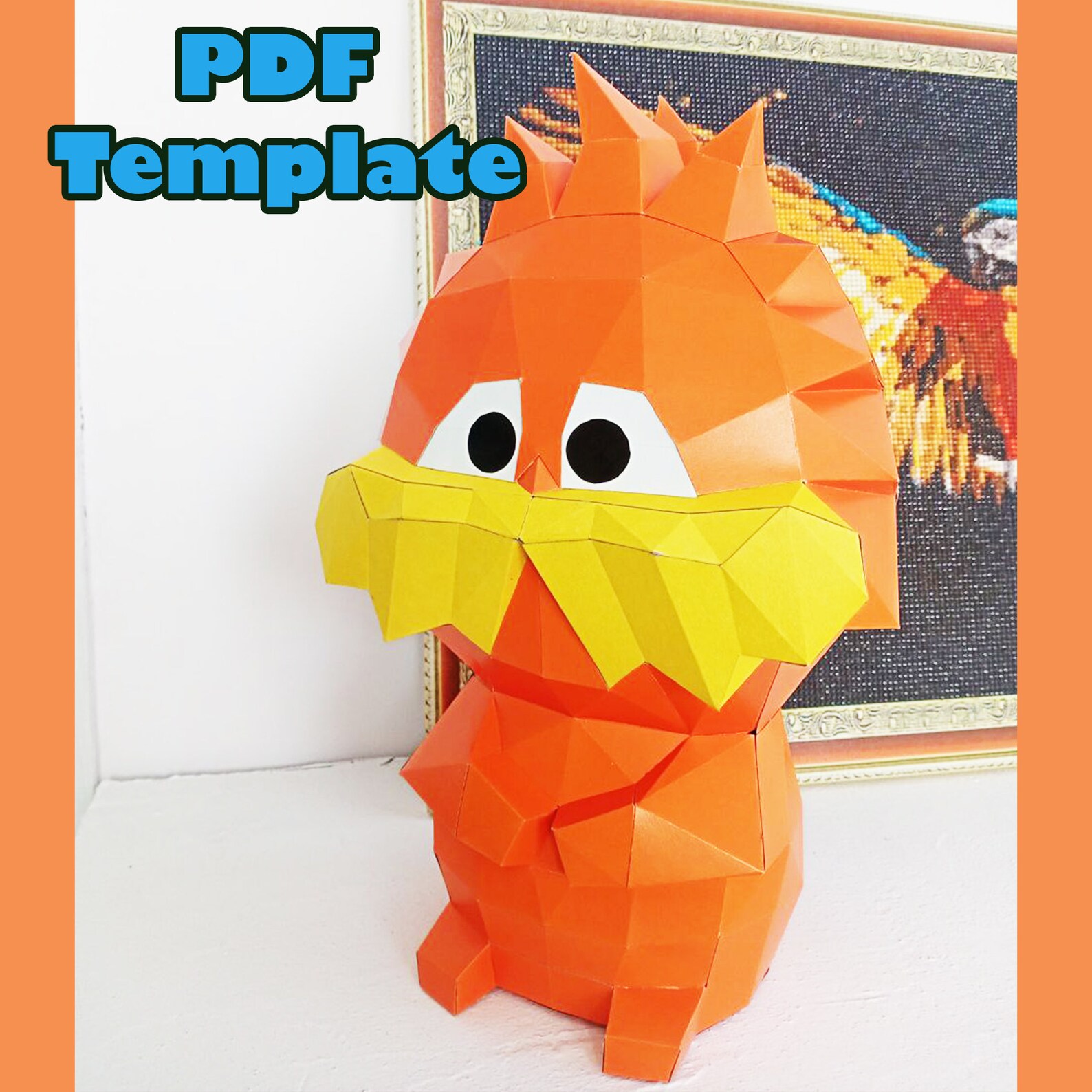 Lorax PDF Papercraft DIY Pepakura Origami Template Low Poly - Etsy UK