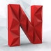 Papercraft Letter N 3D DIY Pepakura Origami Paper Low Poly - Etsy