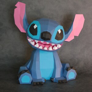 Stitch, Angel and Night Fury Dragon PDF SVG Papercraft DIY Pepakura ...