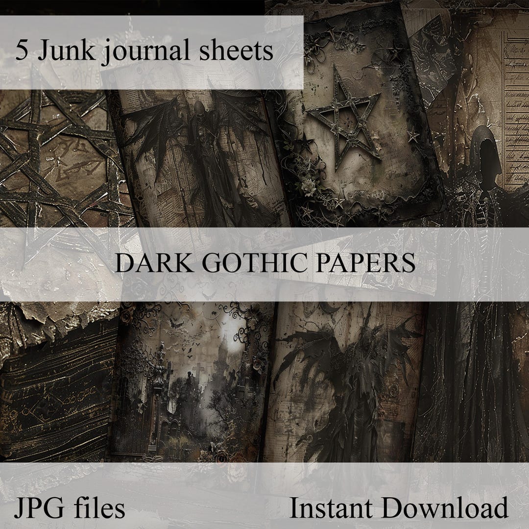 Scrapbook Dark Gothic Papers, Scrapbook, Scrapbooking, Diary, Memory ...