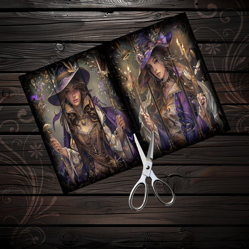 Enchanted Junk Journal, Scrapbooking Set, Junk Journal Kit, Witches ...