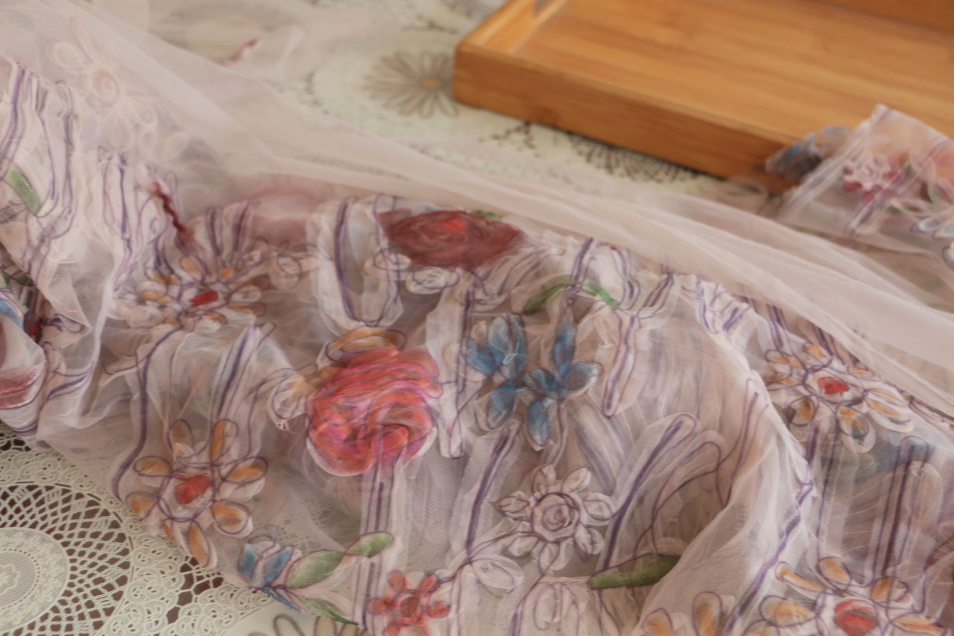 3D Flower Mesh Lace Flower Fabric,bridal Wedding Dress by the Yard - Etsy