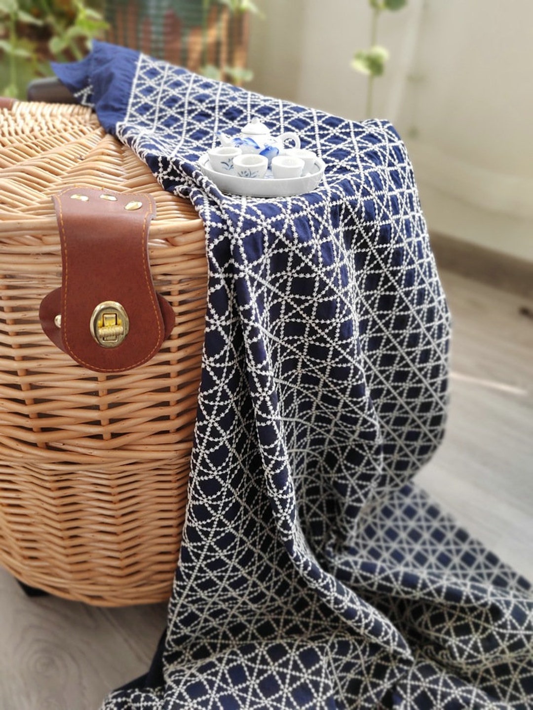 Embroidered Cotton Fabric,elegant Hollowed Embroidery Cotton Fabric by ...