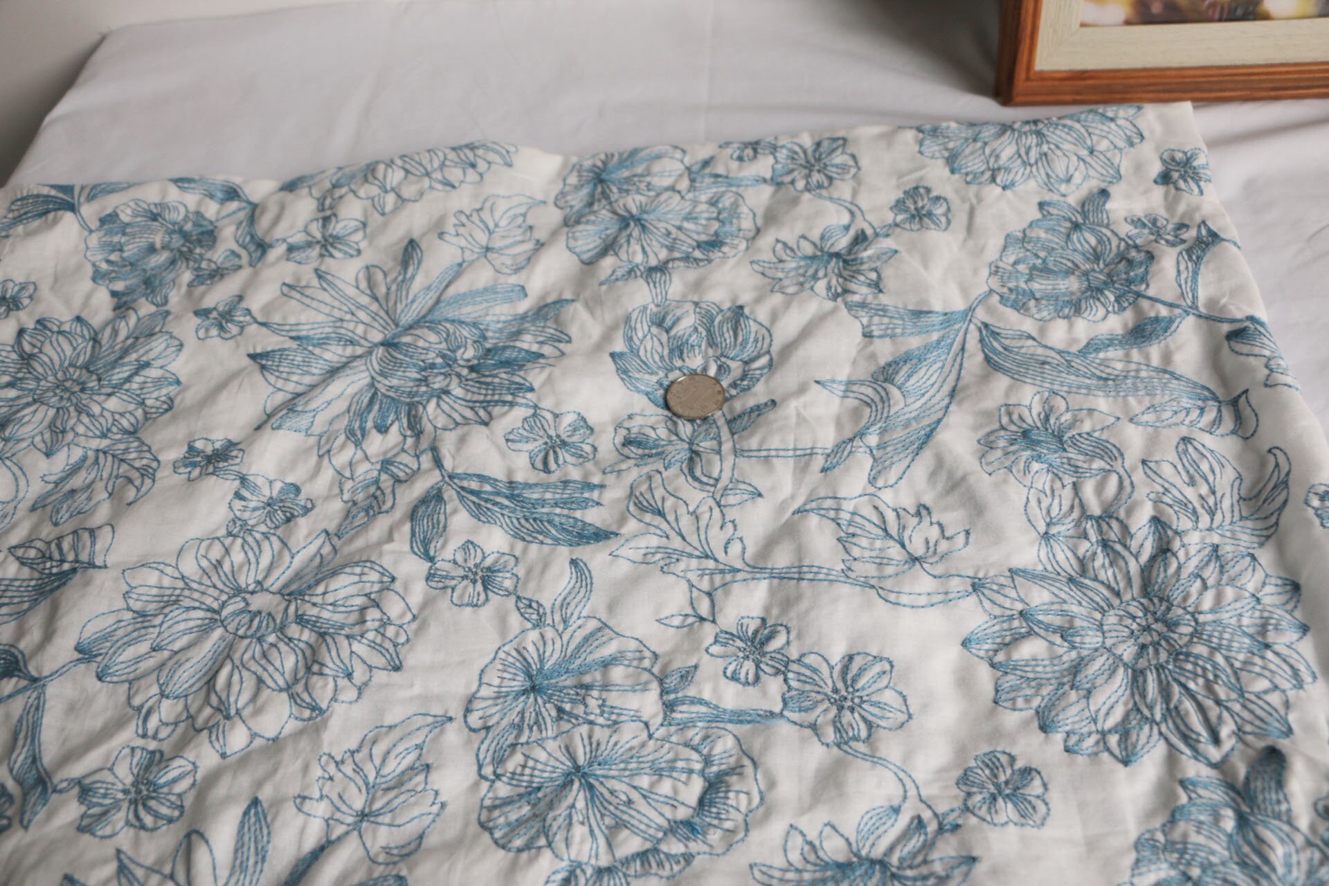 Flower Embroidery Cotton Fabric cotton Embroidered Fabric for - Etsy