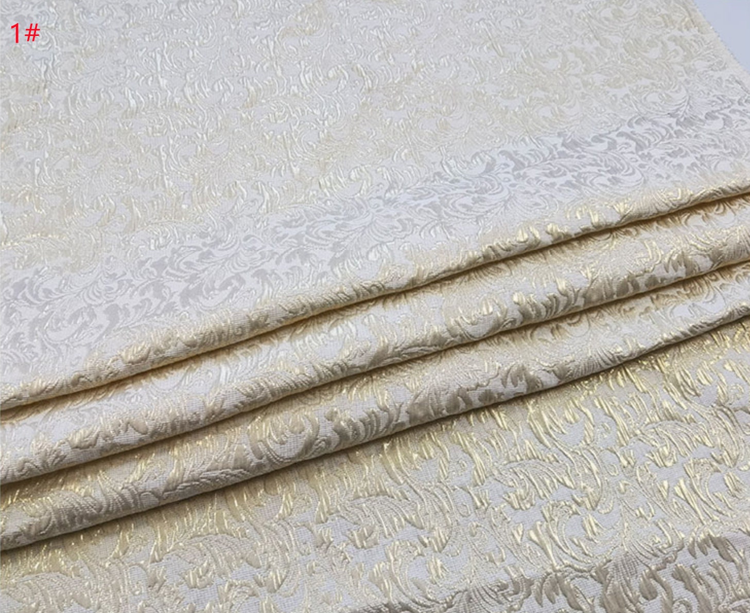 Soft Sheen Jacquard Fabric,brocade Gold Wire Fabric by the Yard - Etsy