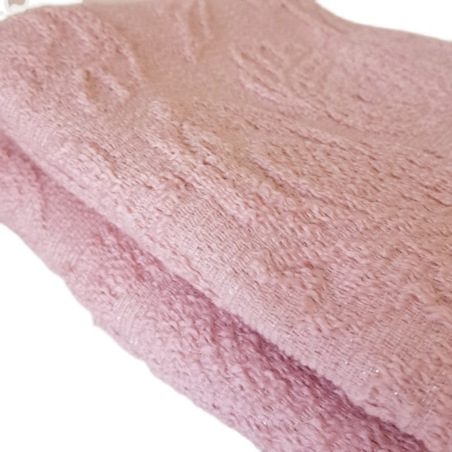 Pink Color Tweed Fabric by the Yard - Etsy