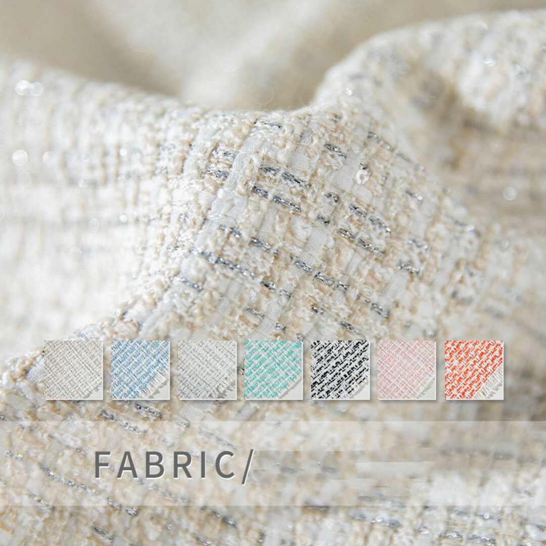 Tweed Mixed Color Fabric by the Yard - Etsy