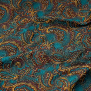 Gold Wire Jacquard Fabric by the Yard - Etsy