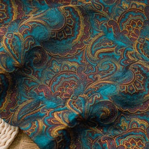 Gold Wire Jacquard Fabric by the Yard - Etsy