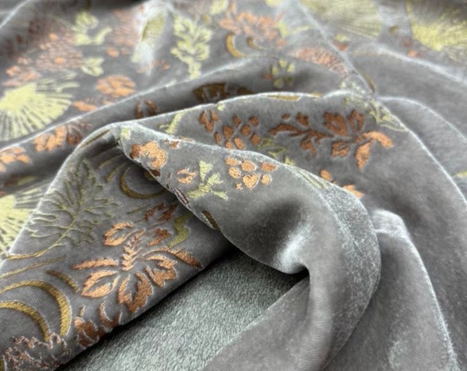 Silk Velvet Fabric by the Yard - Etsy