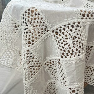 Cotton Eyelet Borders Fabric, Embroidery Cotton Fabric, Hollowed Border Lace Fabric by the Yard ...