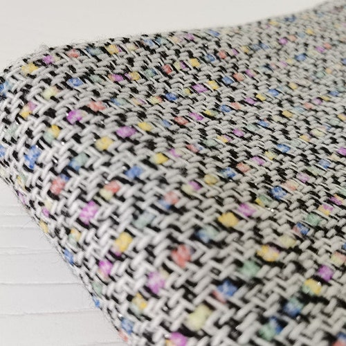 Mixed Color Tweed Fabric by the Yard - Etsy