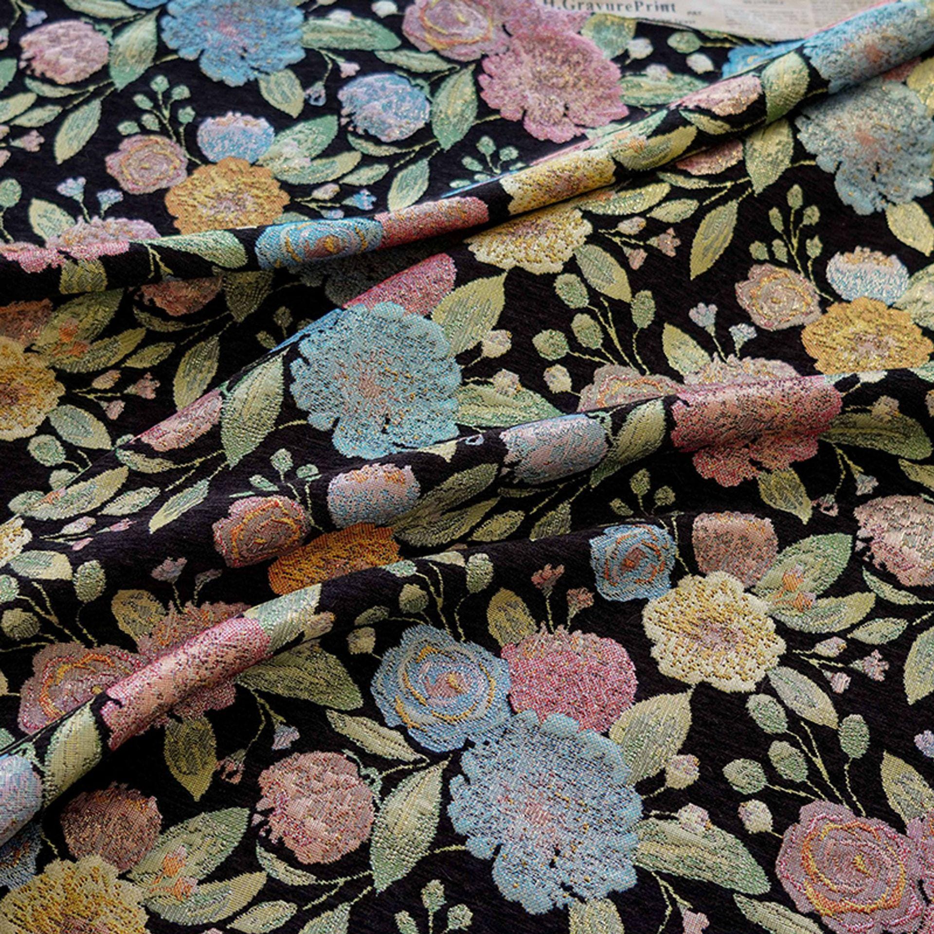 Gold Wire Jacquard Fabric,chenille Fabric by the Yard - Etsy