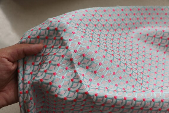 Fish Scales Jacquard Fabric by the Yard - Etsy