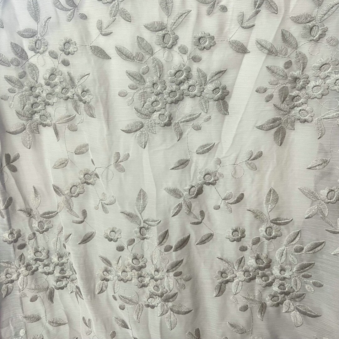 Flower Embroidery Chiffon Fabric by the Yard - Etsy