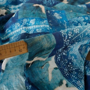 Printed Ramie Fabric by the Yard - Etsy