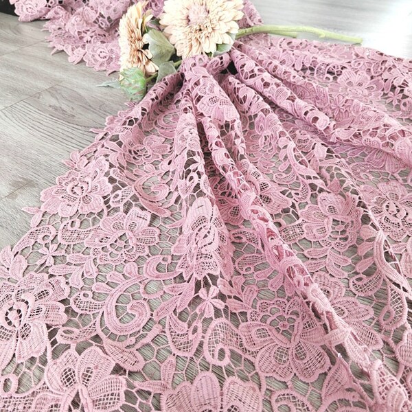 Guipure Lace Fabric - Etsy