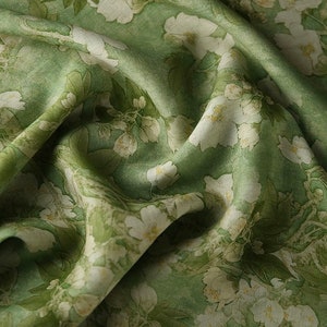 Printed Ramie Fabric by the Yard - Etsy
