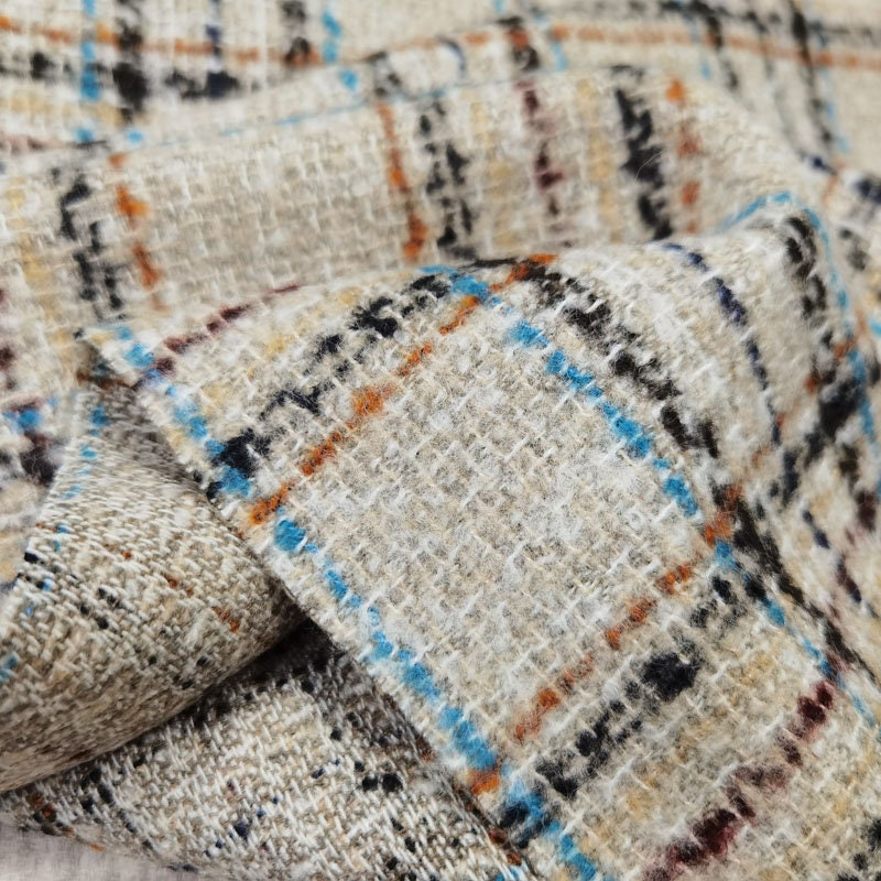 Wool Tweed Fabric by the Yard - Etsy