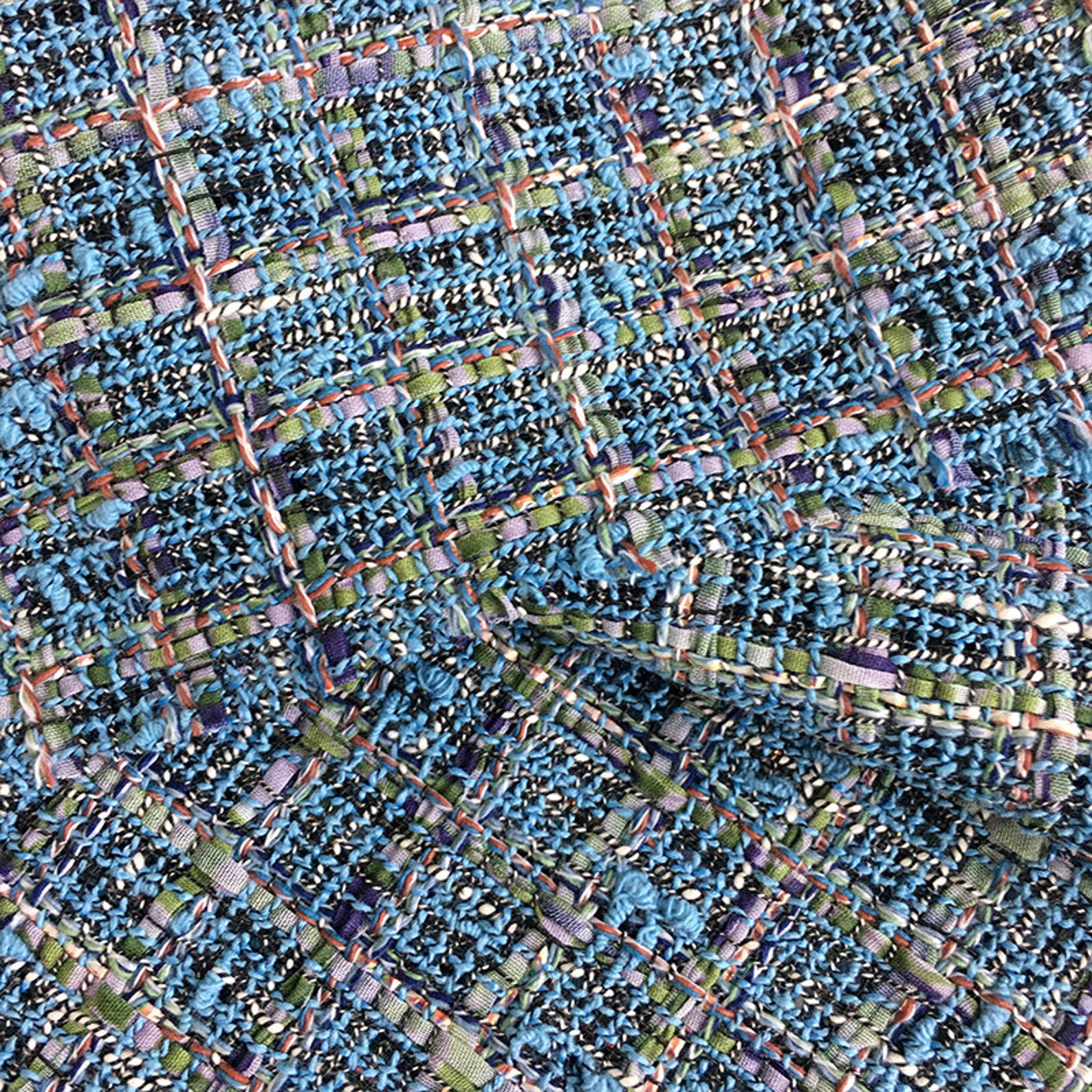 Tweed Mixed Color Fabricwoven Soft Woolen Fabric by the Yard - Etsy