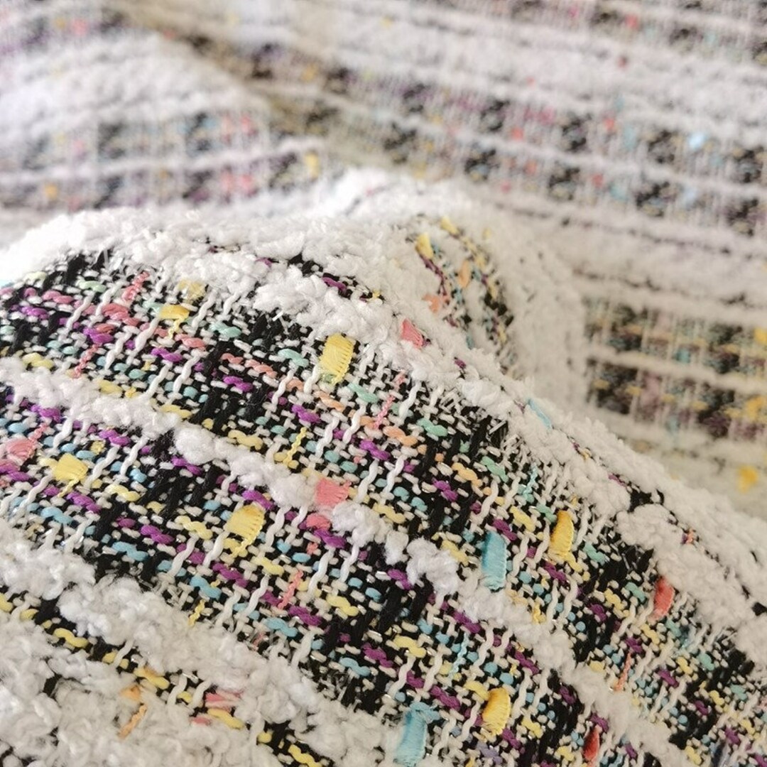 Mixed Color Tweed Fabric by the Yard - Etsy