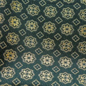 Gold Wire Flower Jacquard Fabricbrocade Fabric by the Yard - Etsy
