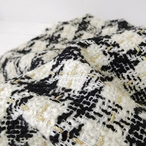 Tweed Color Gold Wire Fabricwoven Soft Fabric by the Yard - Etsy