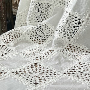 Cotton Eyelet Borders Fabric, Embroidery Cotton Fabric, Hollowed Border Lace Fabric by the Yard ...