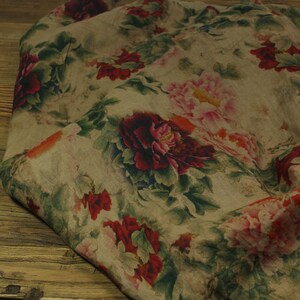 Printed Linen Fabric by the Yard - Etsy