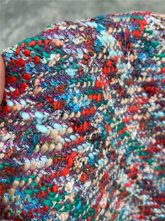 Tweed Color FabricWoven Soft Fabric By The Yard | Etsy