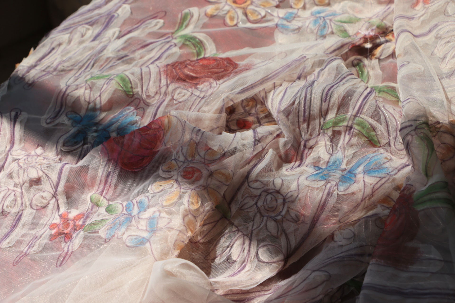 3D Flower Mesh Lace Flower Fabric,bridal Wedding Dress by the Yard - Etsy