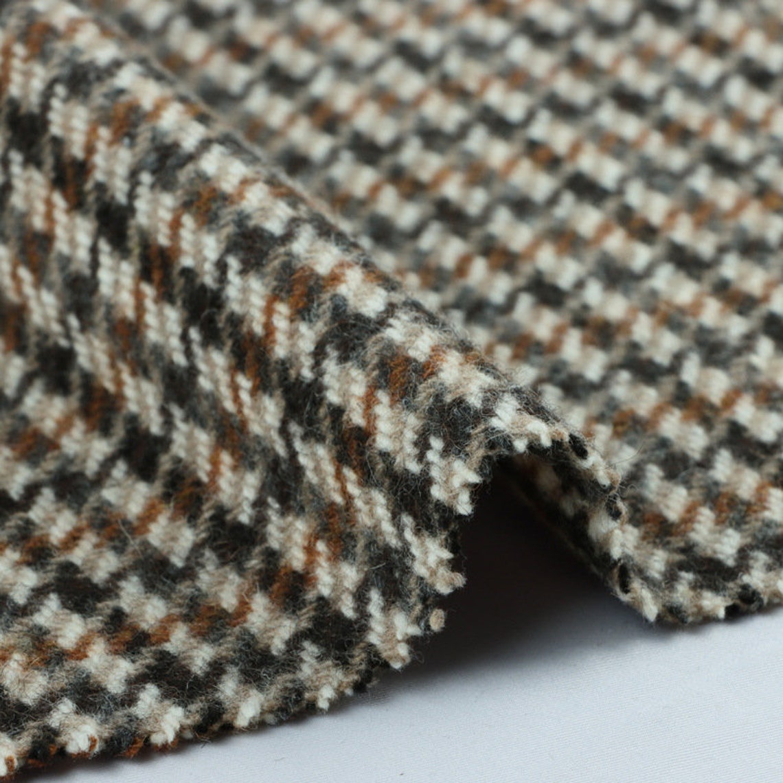 Wool Tweed Fabric by the Yard - Etsy