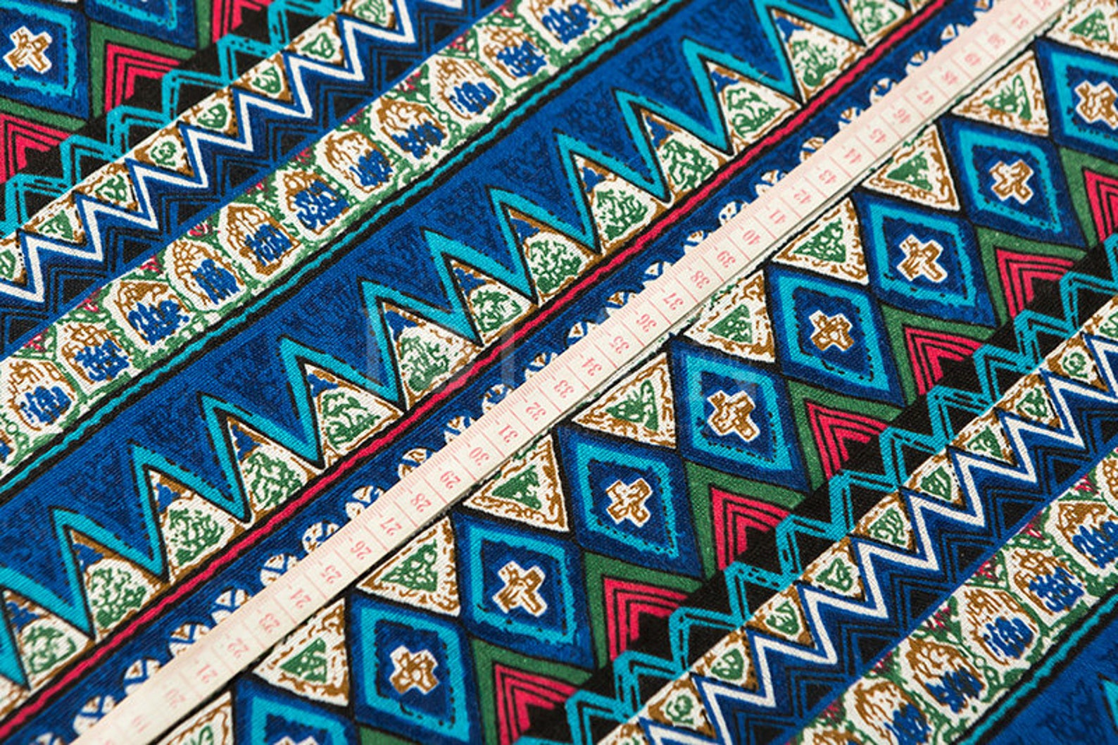 Bohemia pattern cotton and linen fabricFabric for | Etsy