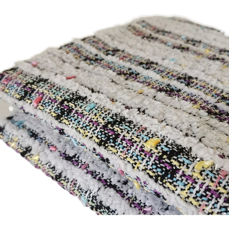 Mixed Color Tweed Fabric by the Yard - Etsy