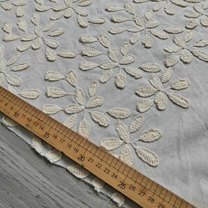 Flower Embroidery Cotton Fabric ,cotton Embroidered Fabric for Dress ...