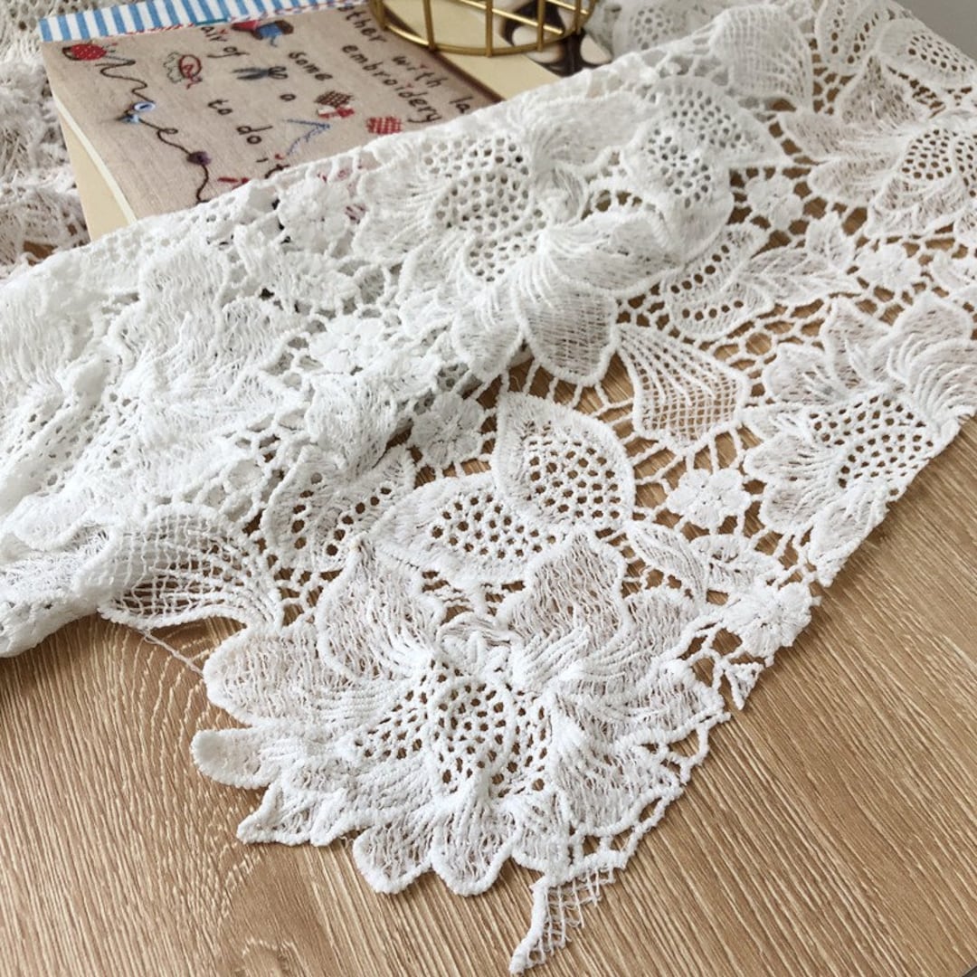 Heavy Embroidered Flower Lace Fabric,guipure Lace Fabric,elegant Flower ...