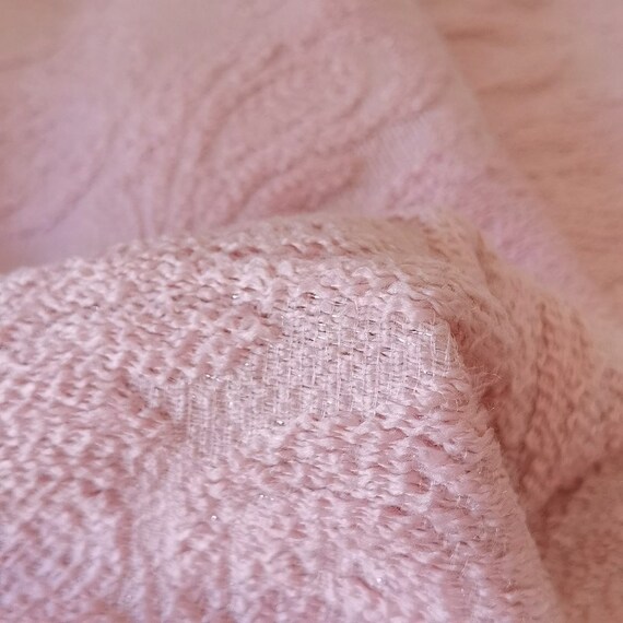 Pink Color Tweed Fabric by the Yard - Etsy