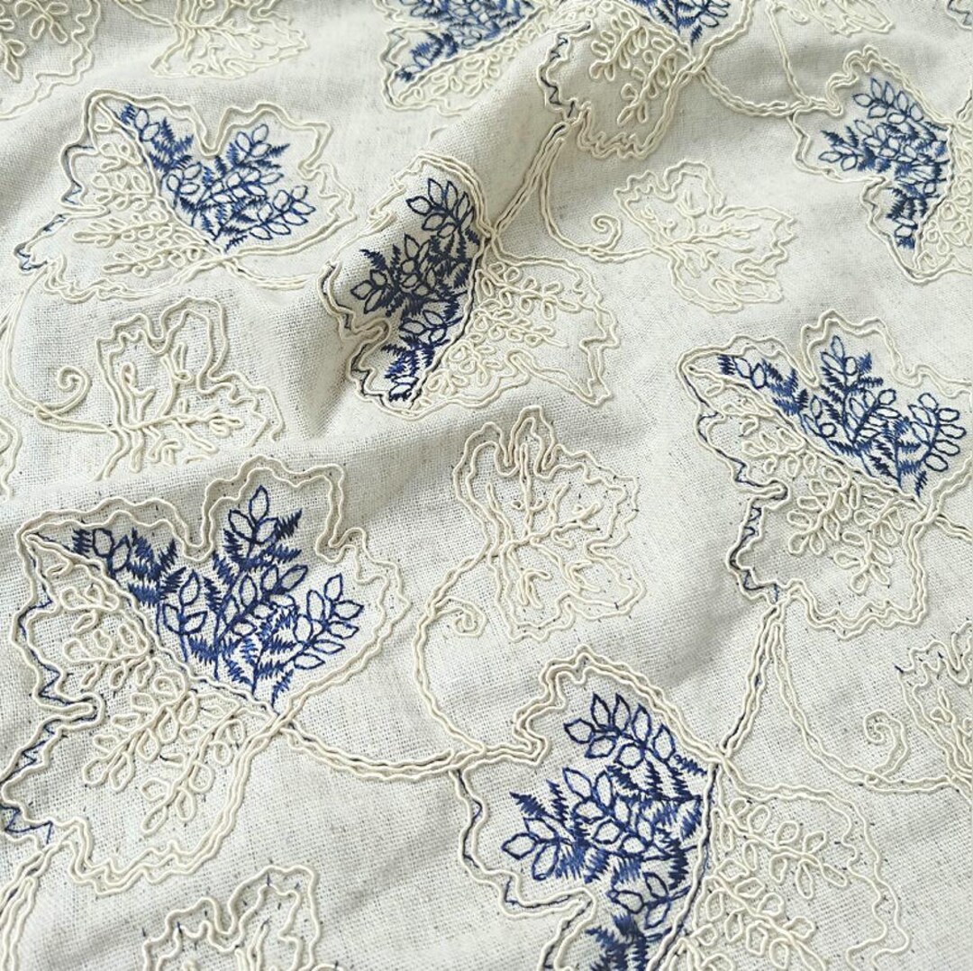 Embroidery Linen Fabric by the Yard - Etsy