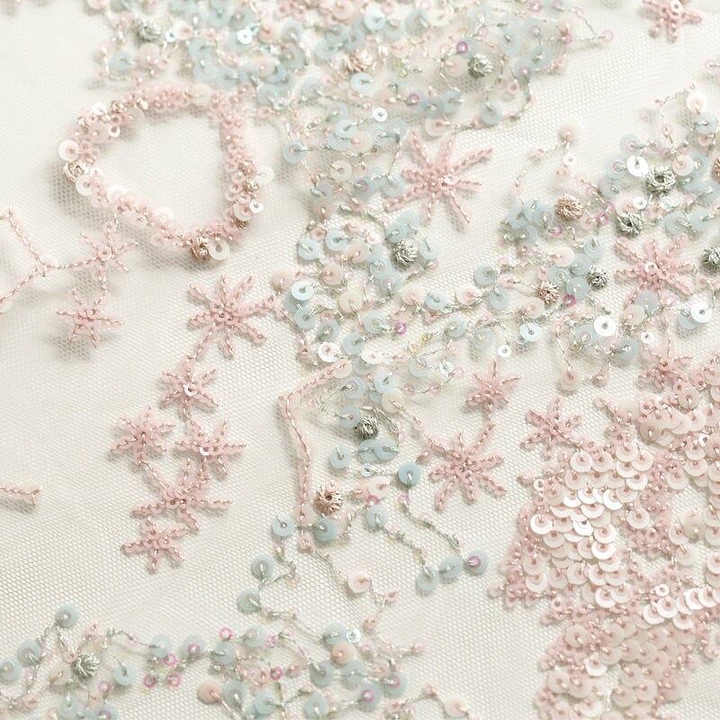Sequins Lace Fabricbridal French Lace for Wedding - Etsy