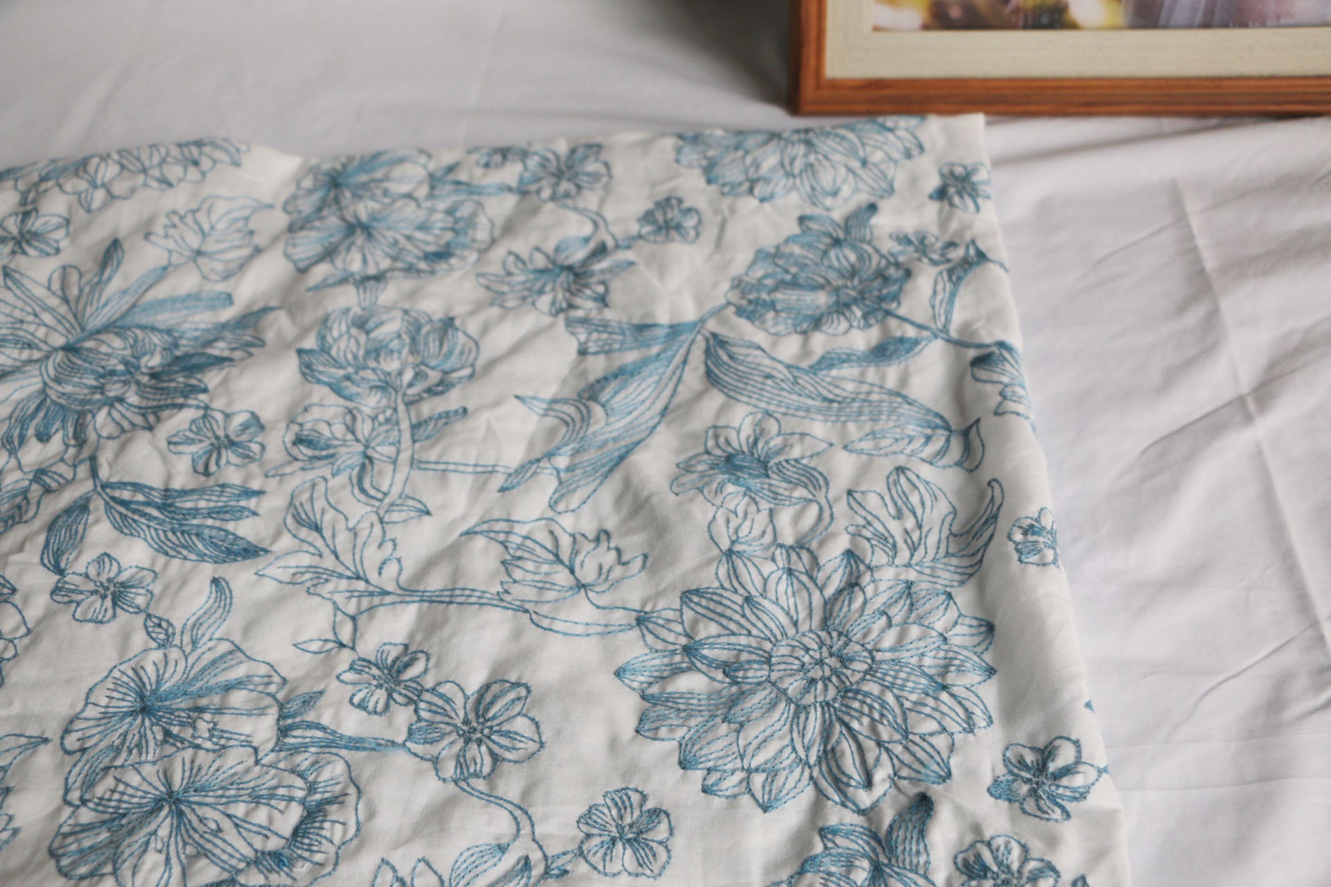 Flower Embroidery Cotton Fabric cotton Embroidered Fabric for - Etsy