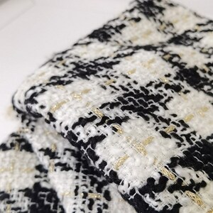 Tweed Color Gold Wire Fabricwoven Soft Fabric by the Yard - Etsy
