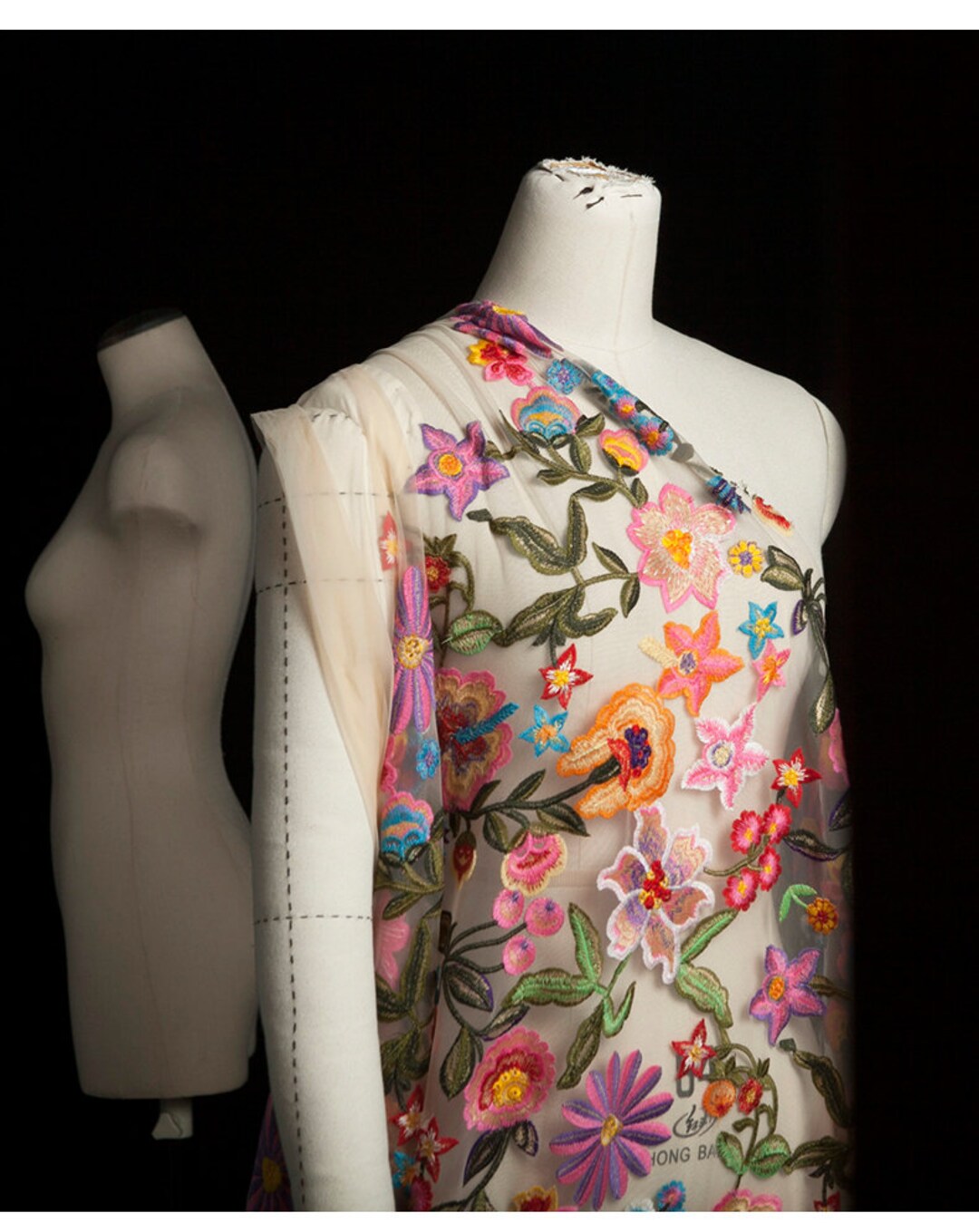 Mixed Color Embroidery Dress Lace, Spanish Style Lace Fabric,gorgeous ...