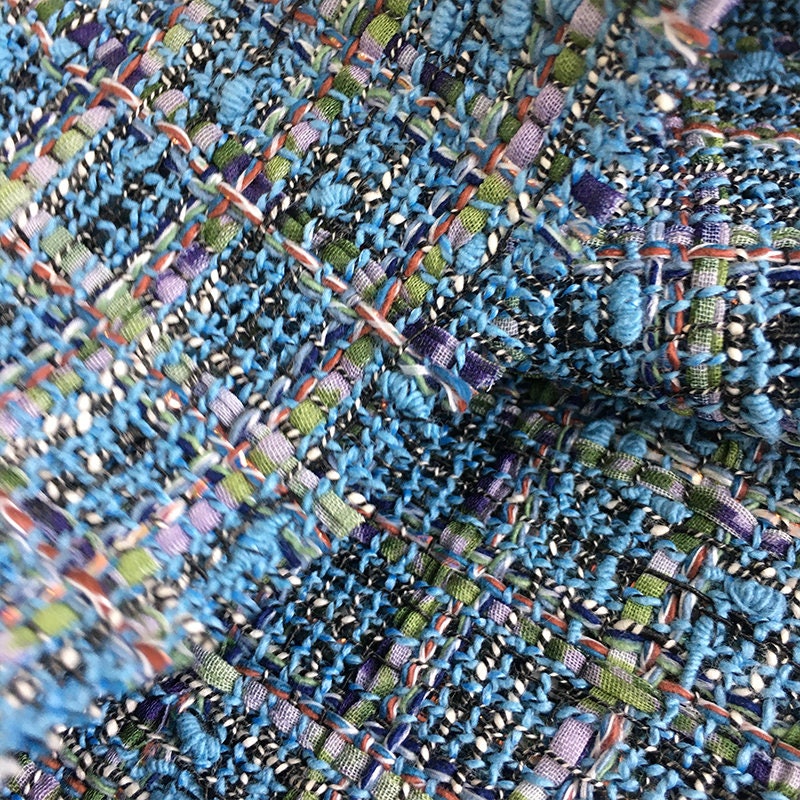 Tweed Mixed Color Fabricwoven Soft Woolen Fabric by the Yard - Etsy