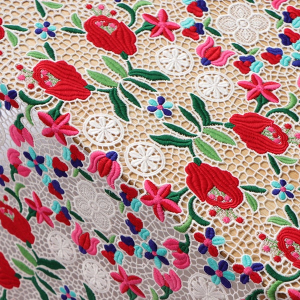Mexican Embroidery Fabric - Etsy