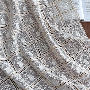 Mushroom Embroidered Lace Fabric,guipure Lace Fabric,elegant Flower ...