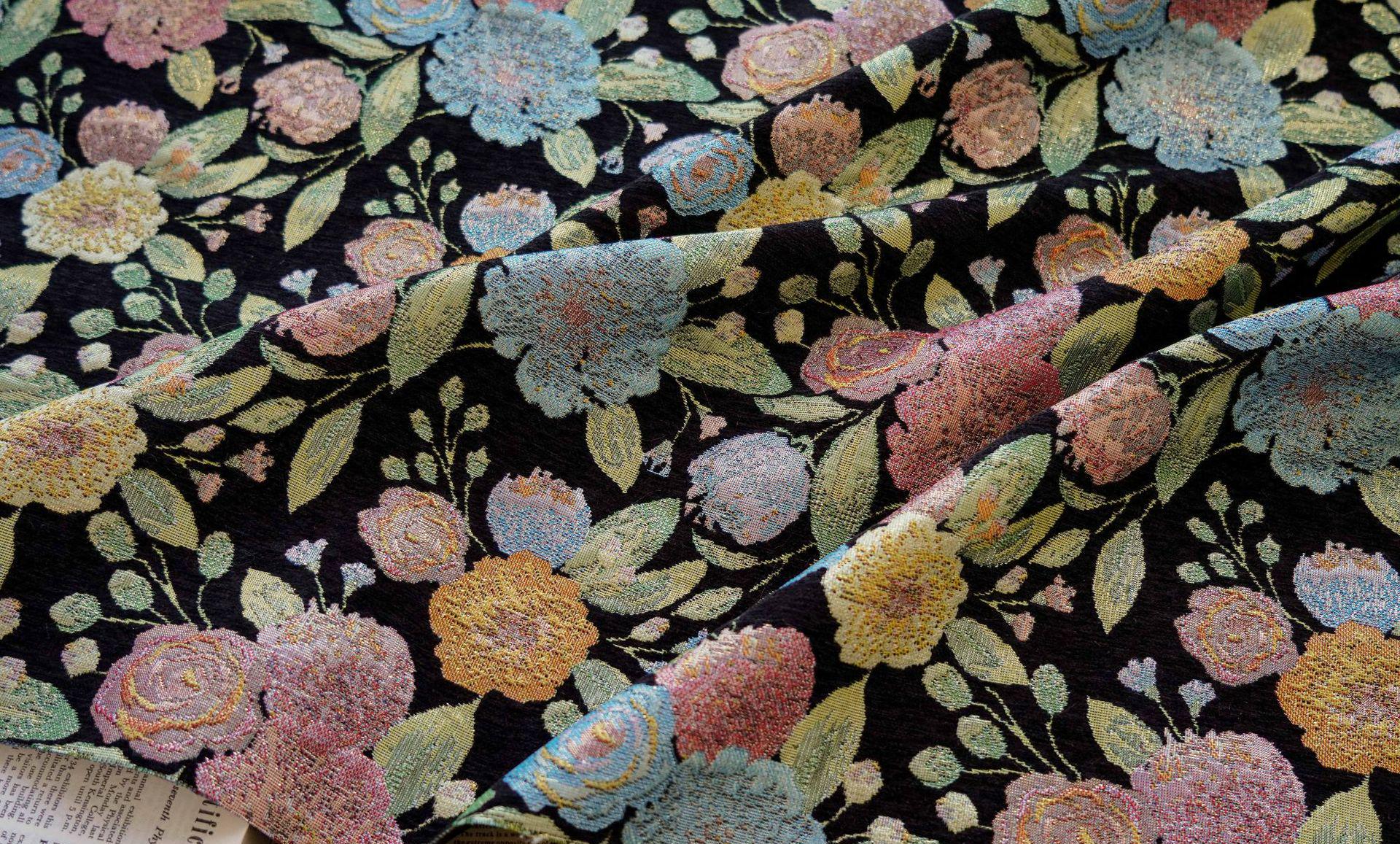 Gold Wire Jacquard Fabric,chenille Fabric by the Yard - Etsy