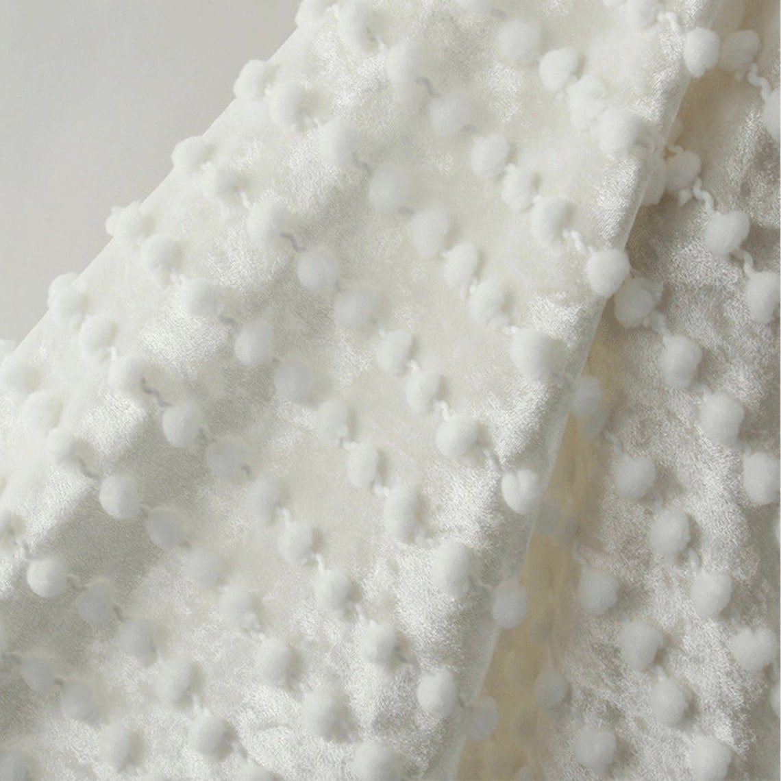 3D Dot Velvet Fabric by the Yard - Etsy