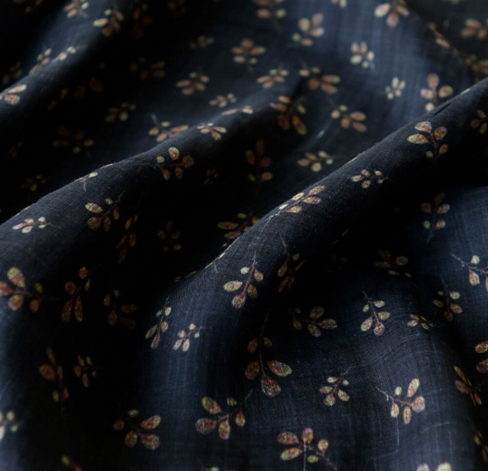 Printed Ramie Fabric by the Yard - Etsy
