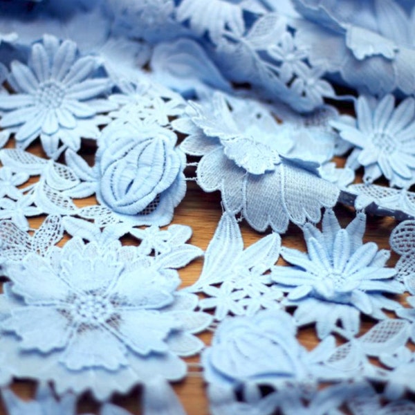 Flower Lace Fabric - Etsy
