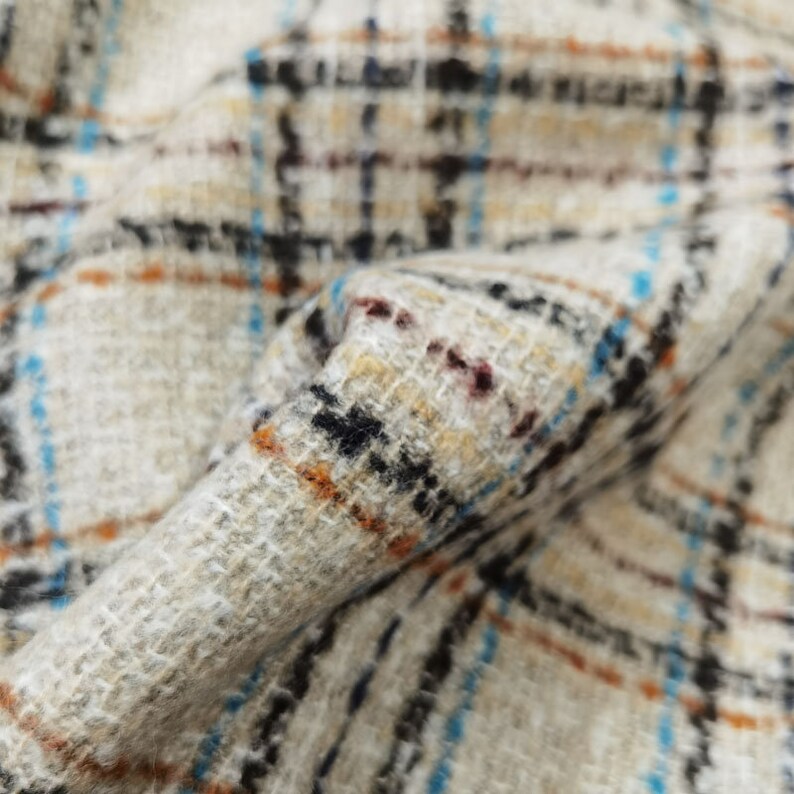 Wool Tweed Fabric by the Yard - Etsy